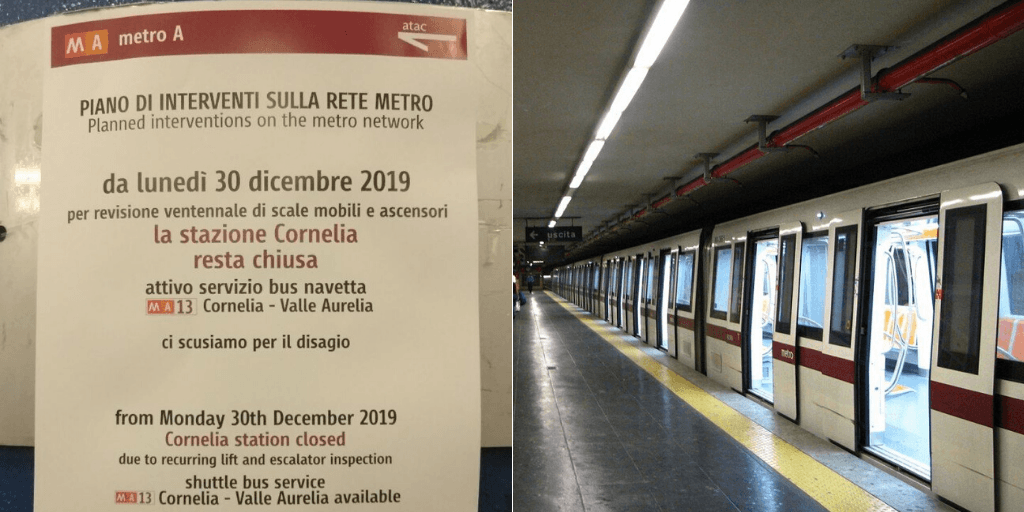 Roma, chiusa dal 30 dicembre la stazione metro Cornelia della linea A ...